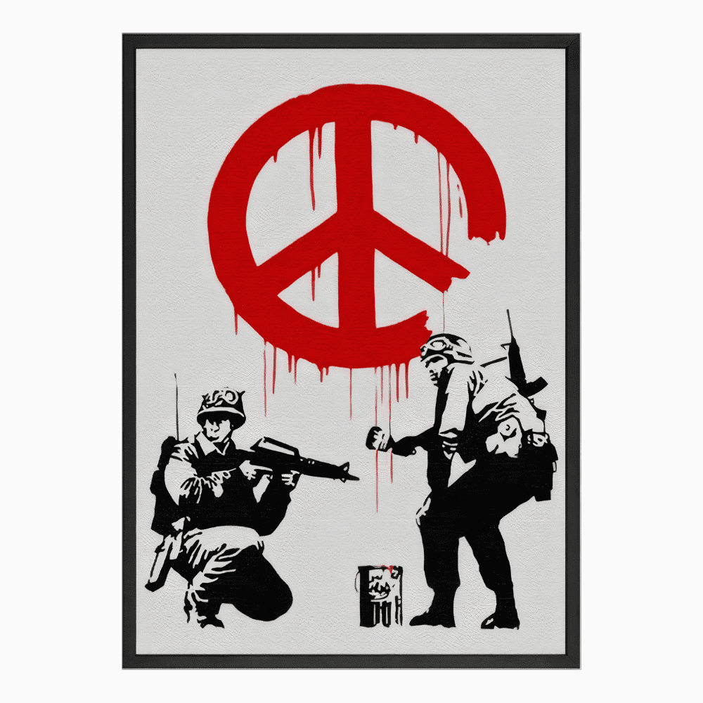 Tableau Banksy Peace | Street Art Galerie